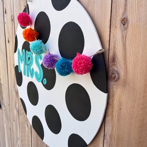 Teacher Door Hanger, Classroom Door Hanger, Back to School, Black and ...