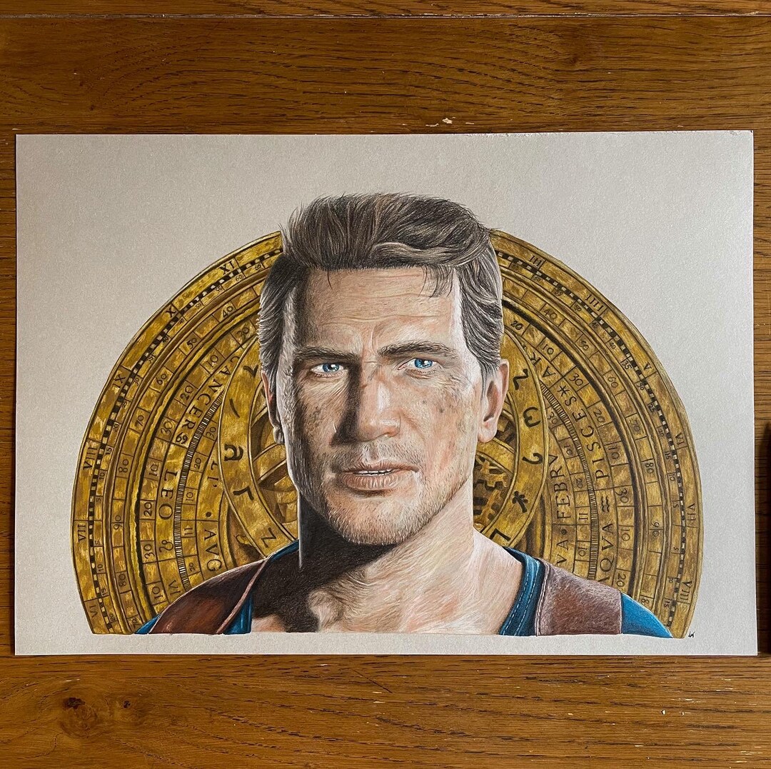 Uncharted Nathan Drake Fine Art Portrait - Etsy
