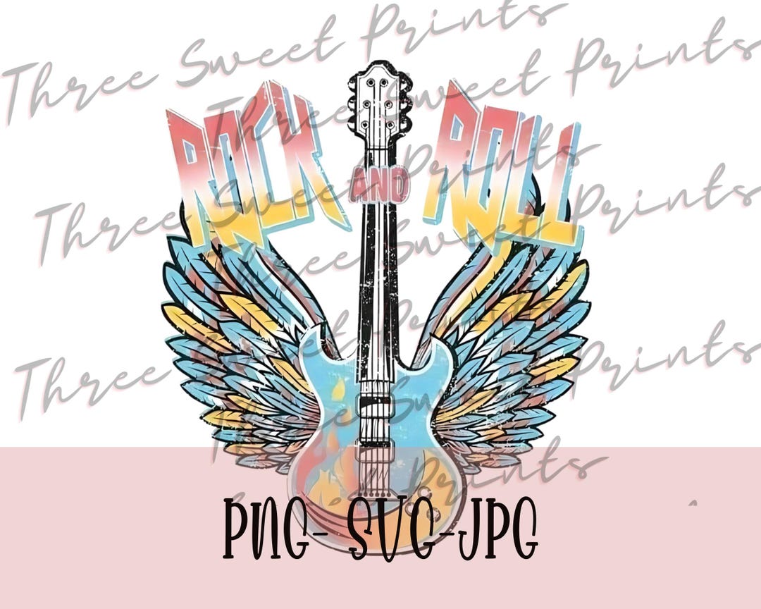 Rock and Roll Png, Rock and Roll Svg, Rock N Roll Png, Rock & Roll Png ...