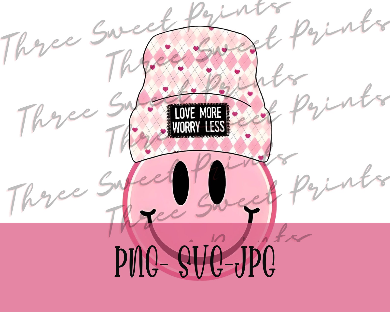 Smiley Love More Worry Less Png, Smiley Love More Worry Less Svg ...