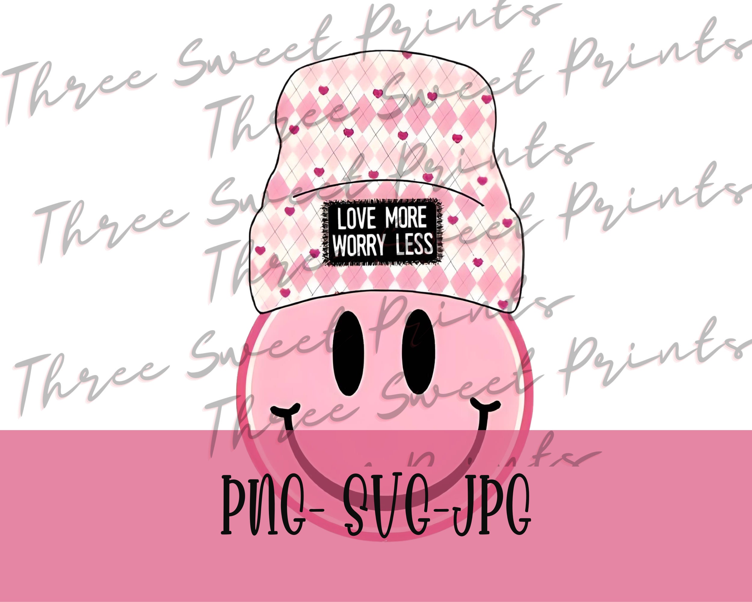Smiley Love More Worry Less Png, Smiley Love More Worry Less Svg ...