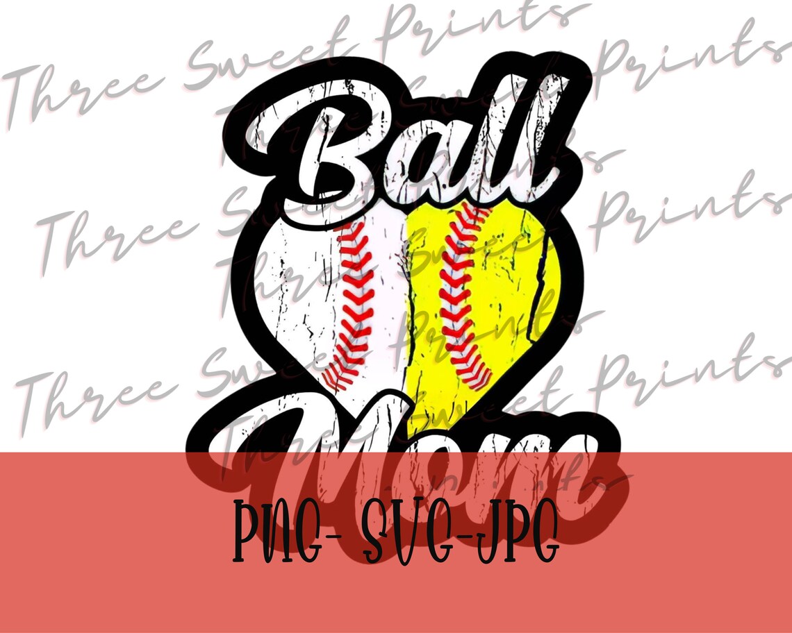 Ball Mom Png, Ball Mom Svg, Sports Mom Png, Sports Mom Svg, Mom of Both ...