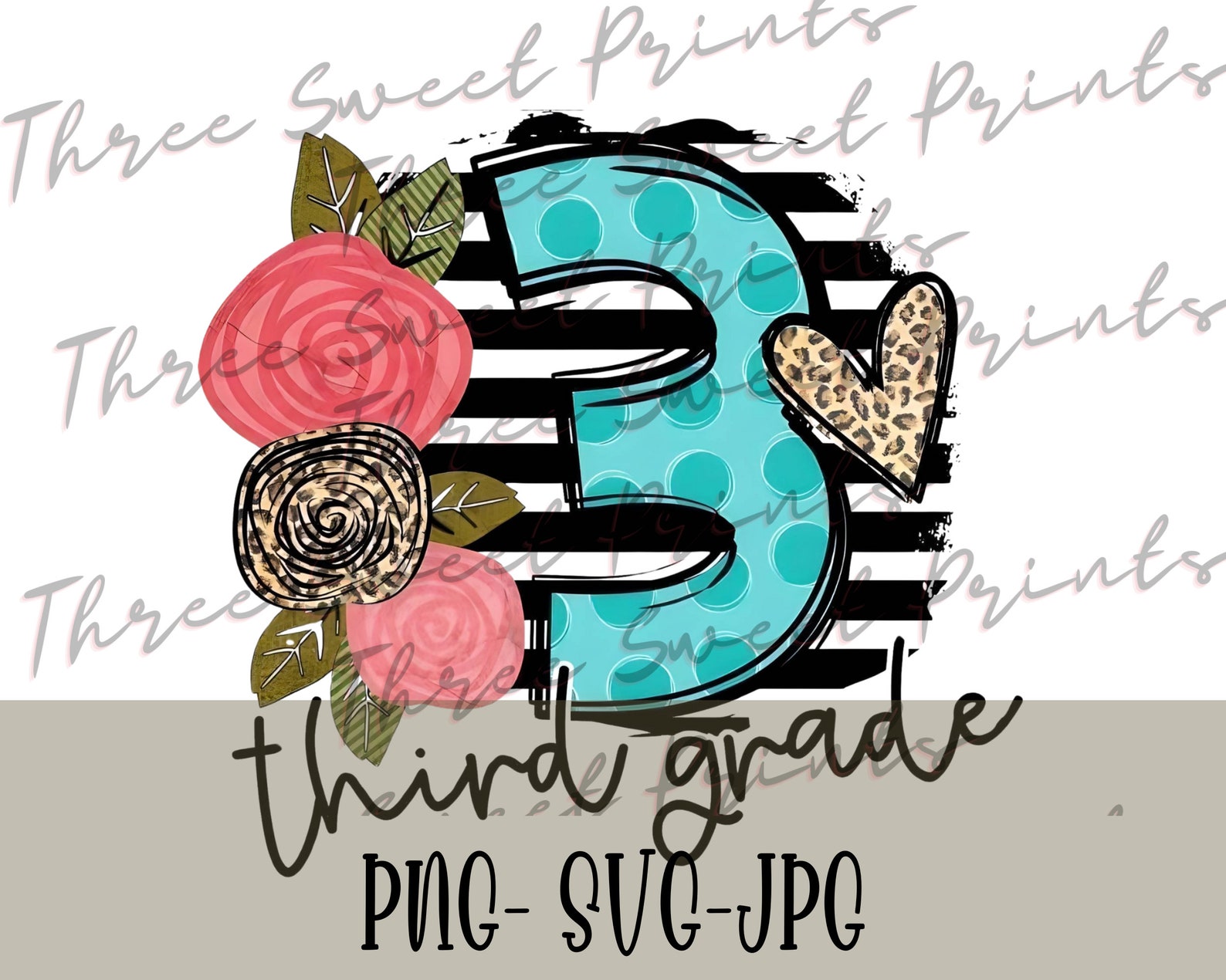 Third Grade Png, Third Grade Svg, 1st Day of 3rd Grade Png, 1st Day of ...