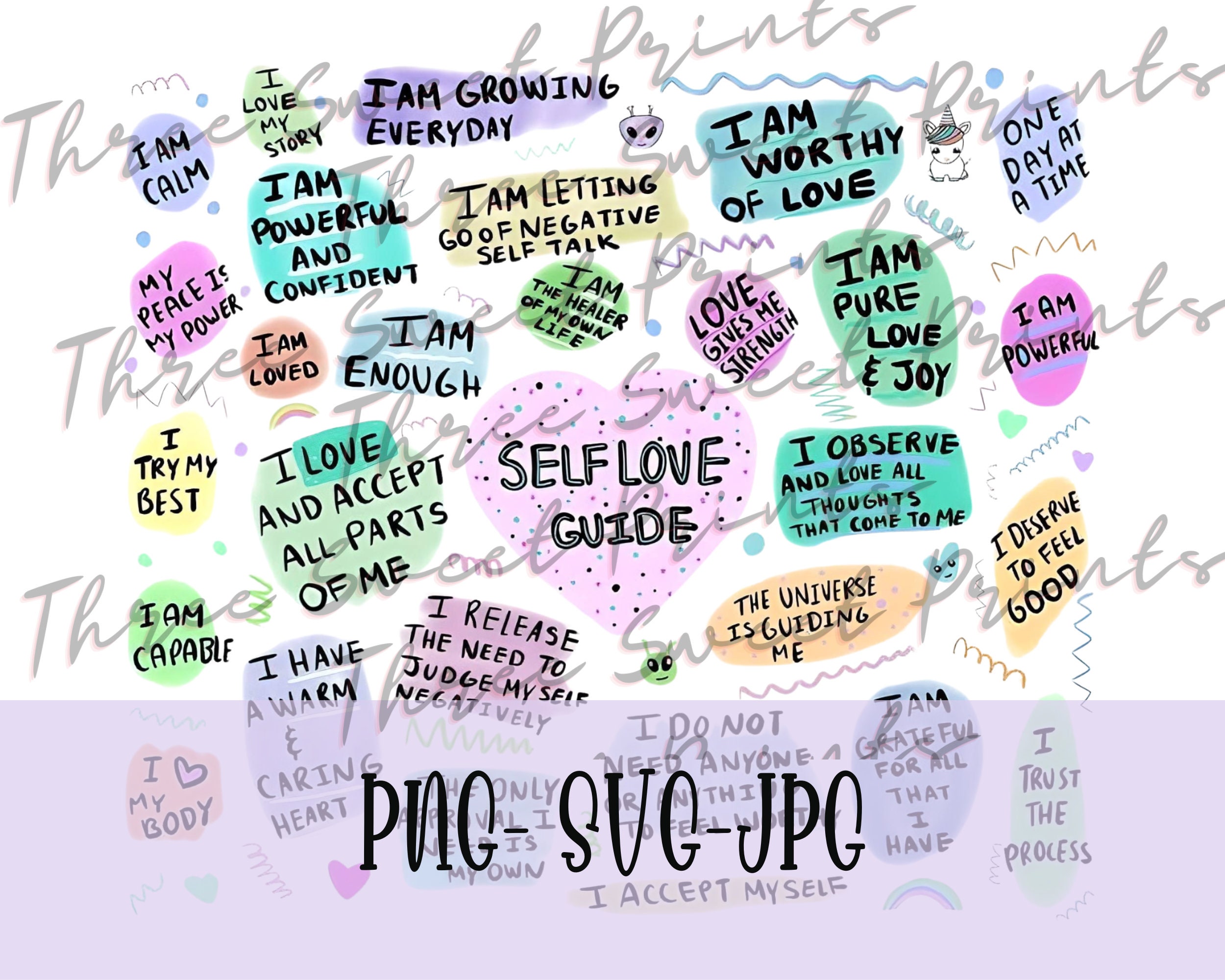 Self Love Guide Png, Self Love Guide Svg, Self Love Png, Self Care Png, Messages to Self Png ...