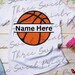 Basketball Name Plate Png, Basketball Name Plate Svg, Game Day Png ...