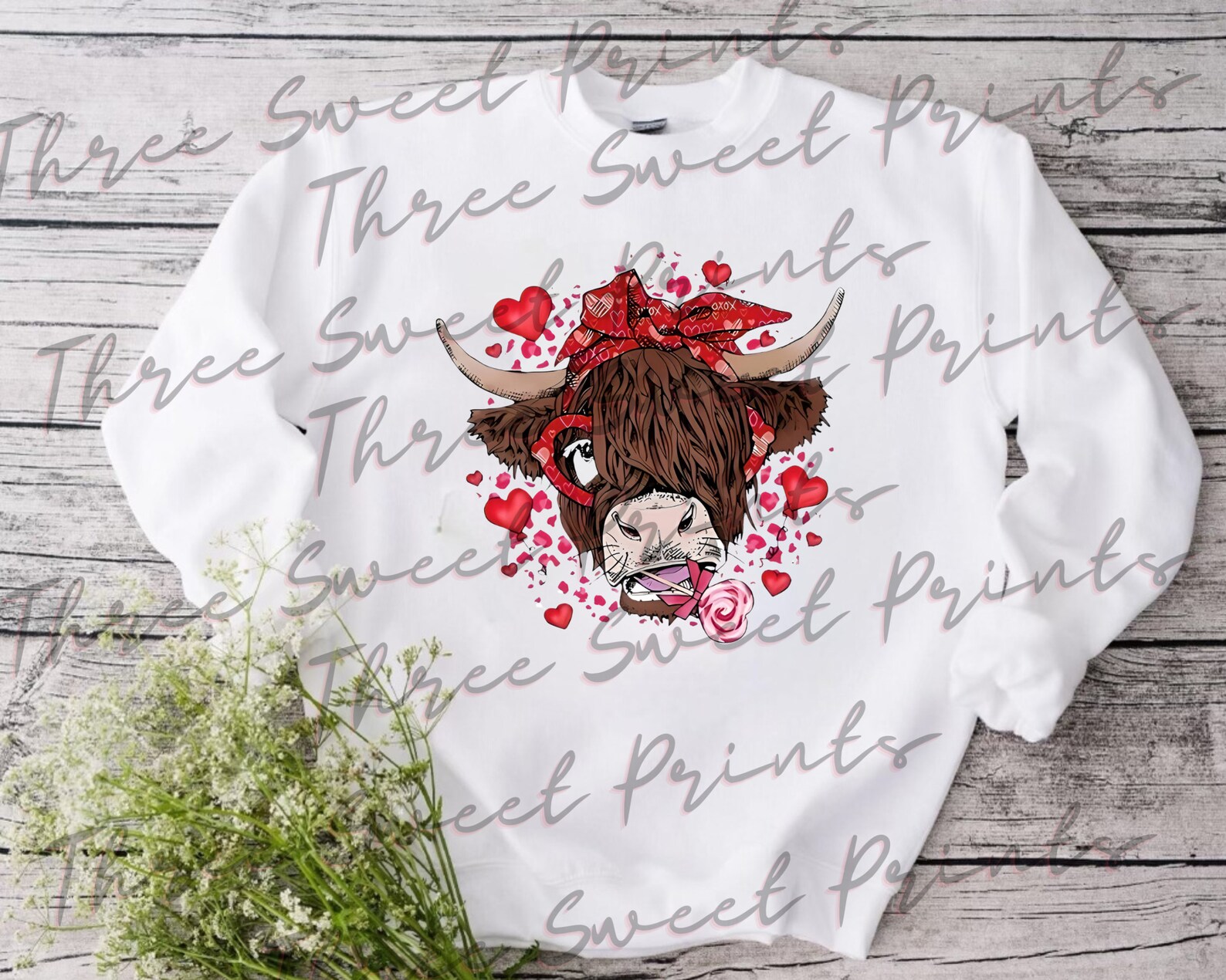 Cow Valentine Png, Cow Valentine Svg, Longhaired Cow Valentine Png ...