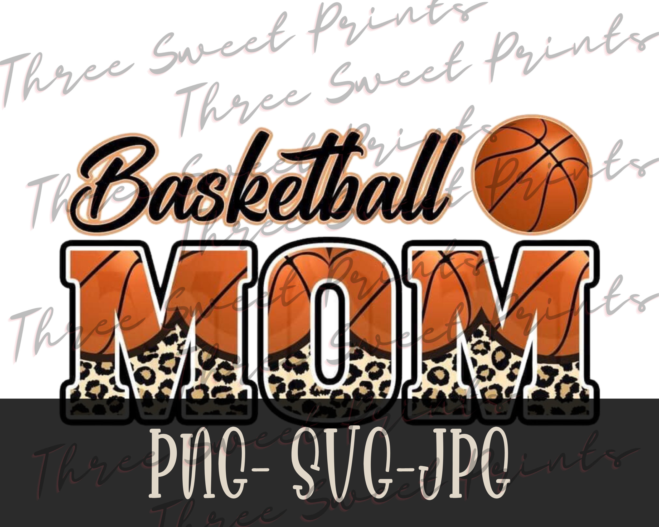 Basketball Mom Cheetah Print, Game Day Design (PNG, SVG, JPG) - Etsy