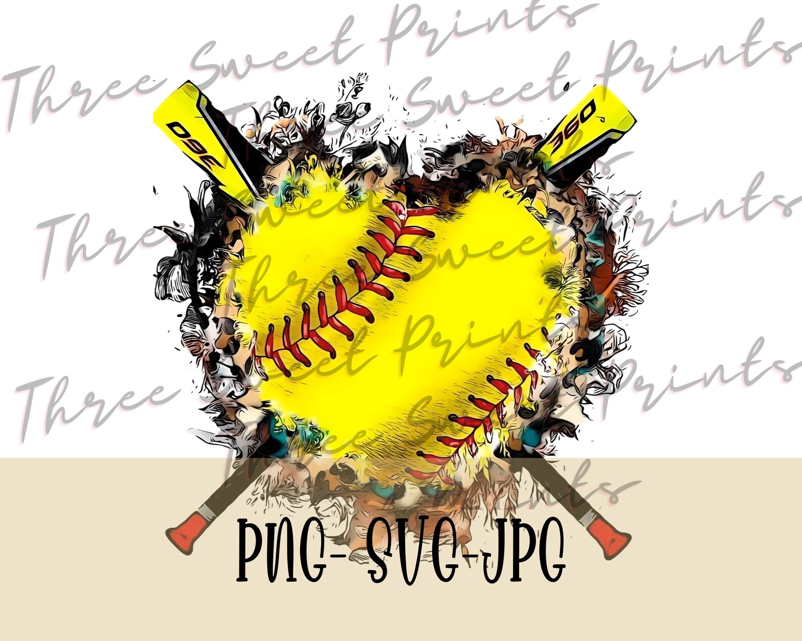 Softball Heart W/ Bats Png, Softball Heart W/bats Svg, Sports Girl Png ...