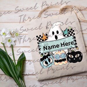 Blue Ghost Name Plate Png, Blue Ghost Name Plate Svg, Halloween Name ...