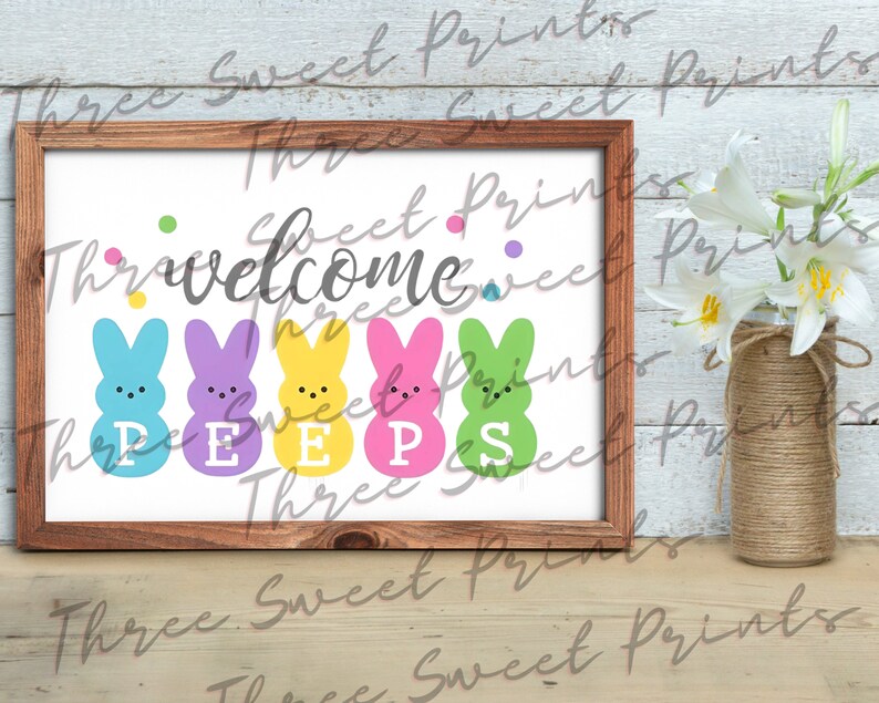 Welcome Peeps Png, Welcome Peeps Svg, Welcome Png, Peeps Png, Easter ...