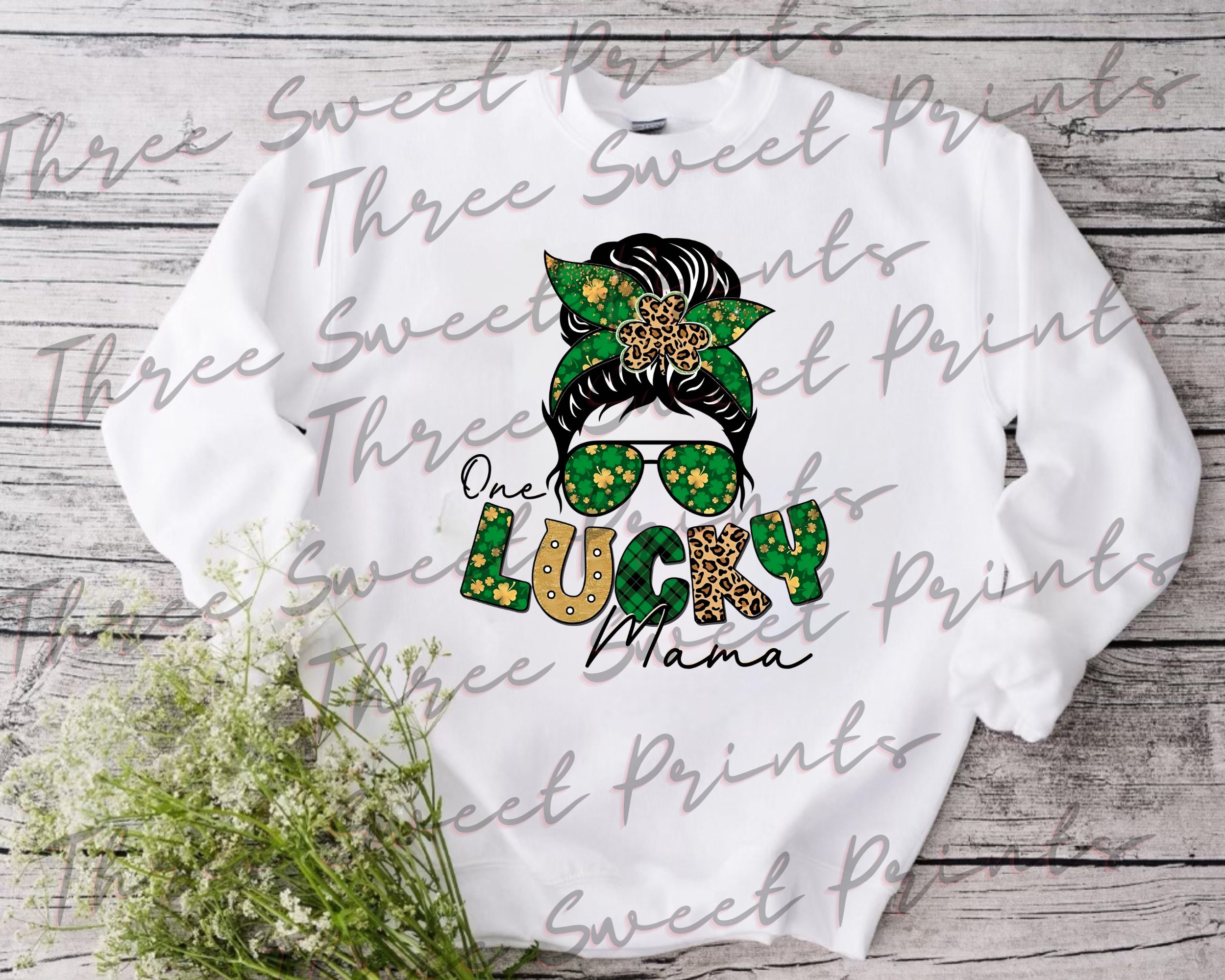 One Lucky Mama Png, One Lucky Mama Svg, Mama Shirt, Mama Png, Mom Png ...