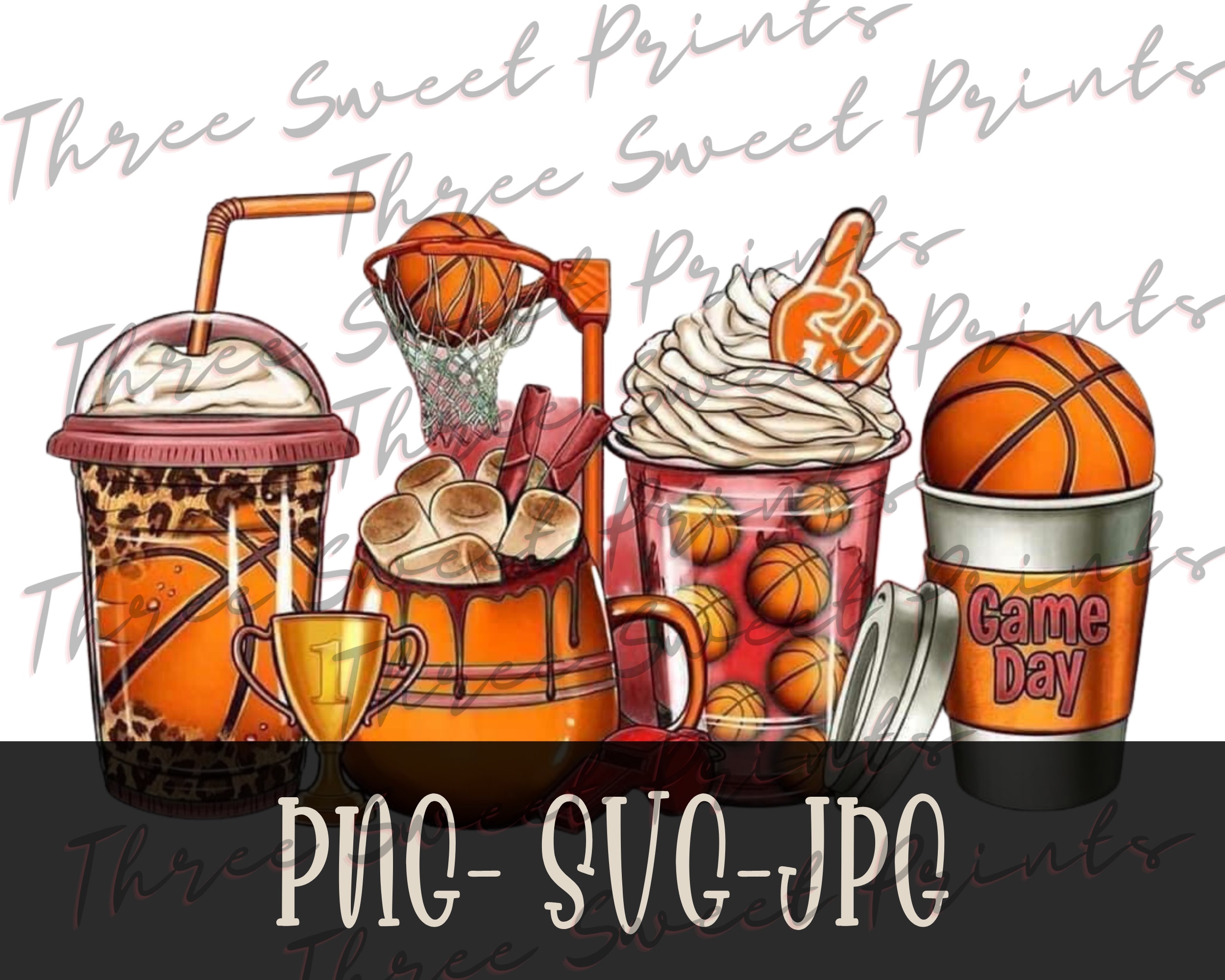 Basketball Coffee PNG, Basketball Coffee SVG, Game Day PNG, Basketball ...