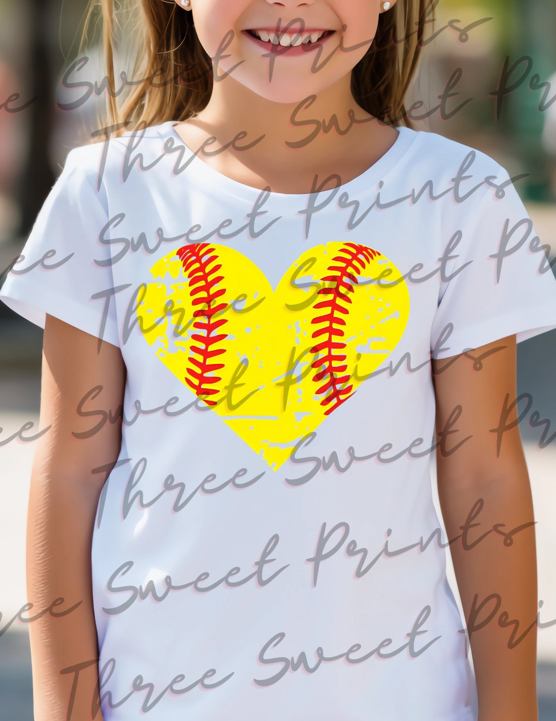 Distressed Softball Heart Png, Distressed Softball Heart Svg, Sports ...