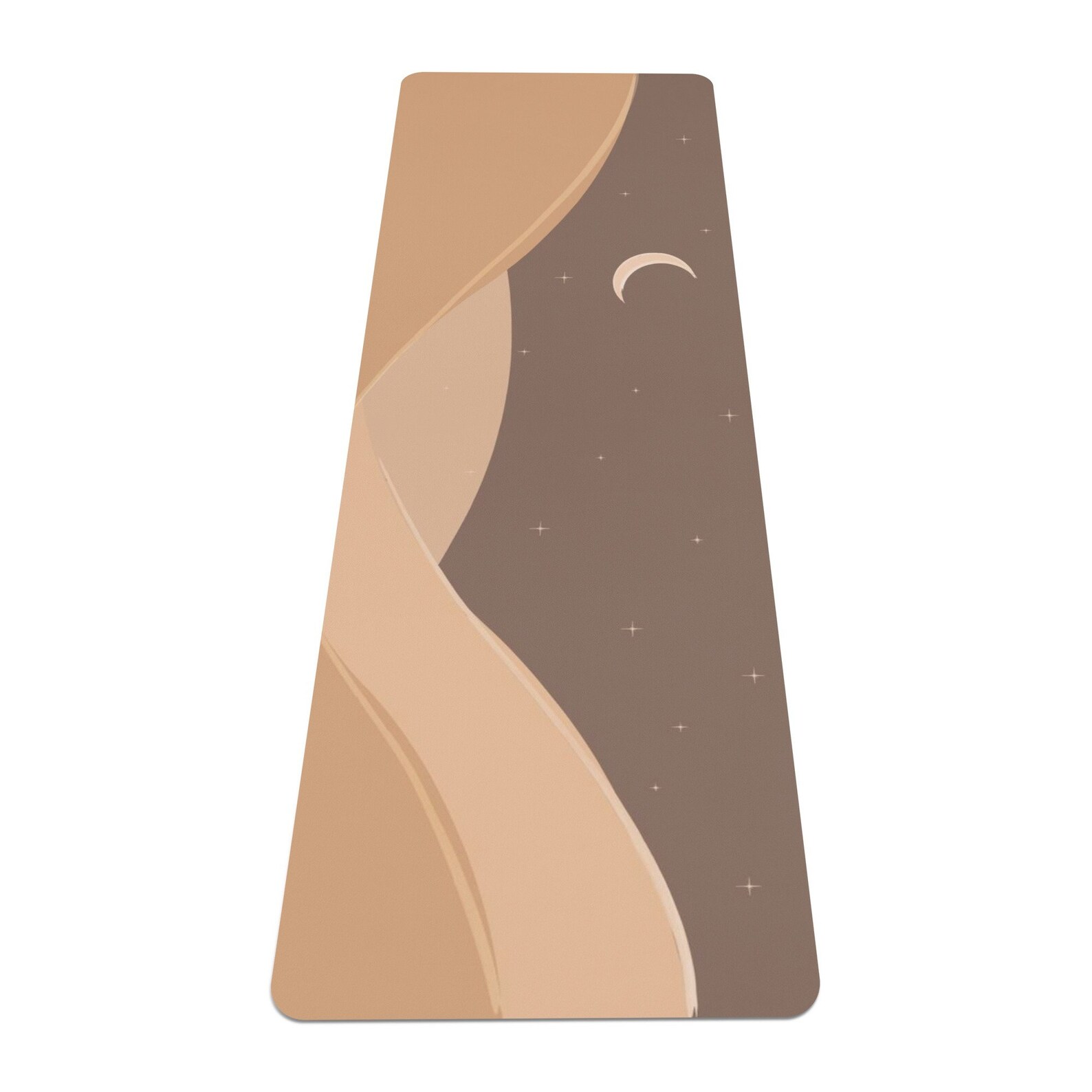 Brown Mountain and Moon View Boho Yoga Mat Custom - Etsy