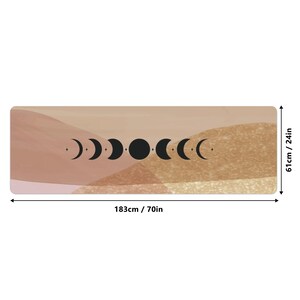 Pastel Color Aesthetic Boho Moon Yoga Mat Custom Personalized - Etsy