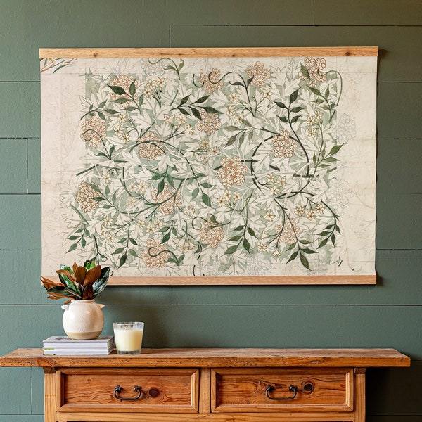 Botanical Textile Wall Art - Etsy