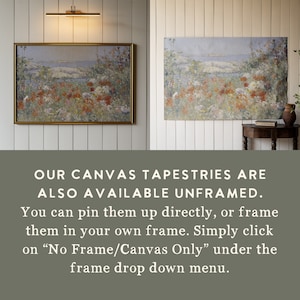 Large Lake Landscape Tapestry Wall Hanging: Cotton Canvas Art Print ...