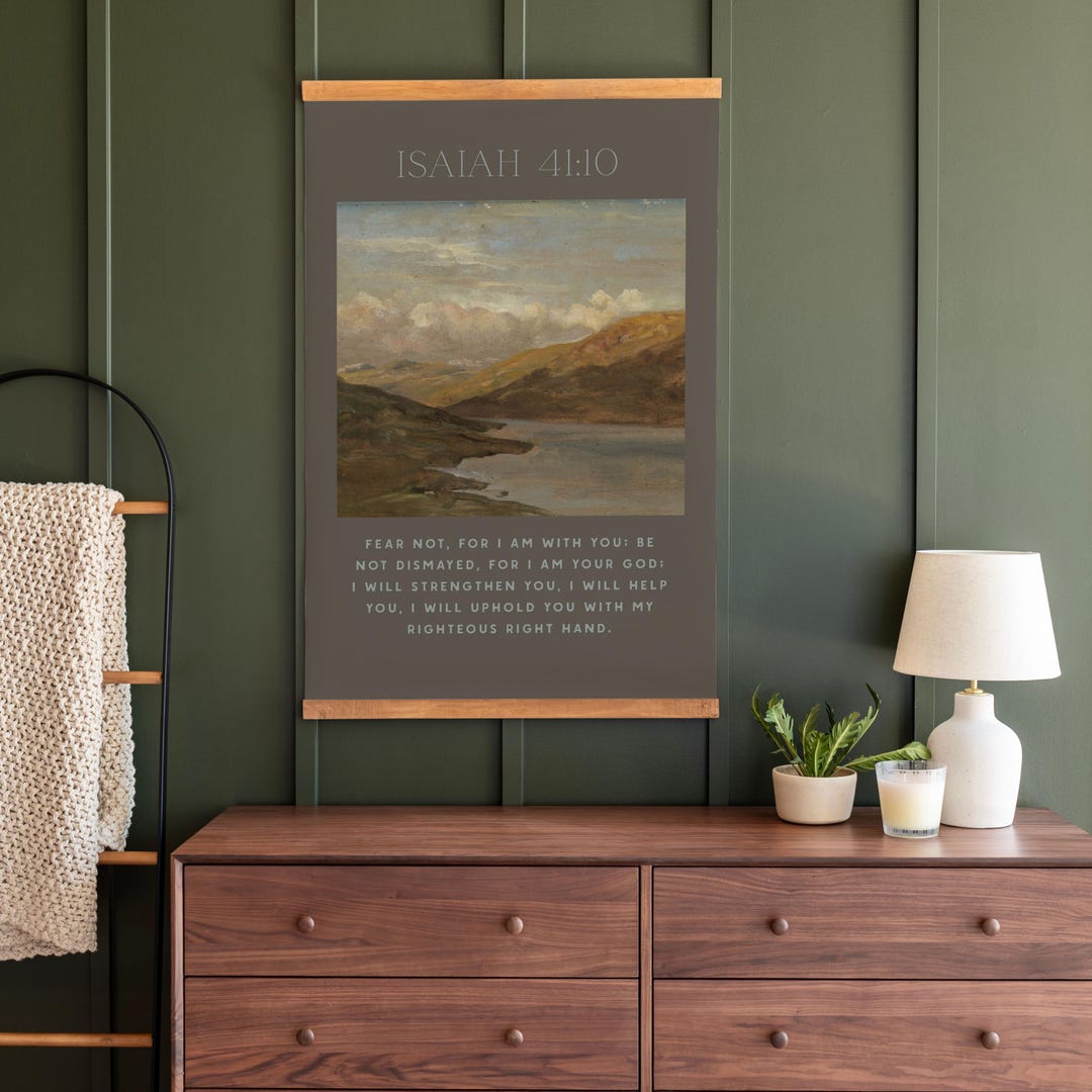 Bible Verse Wall Art | Christian Wall Art | Extra Large Vintage Wall ...