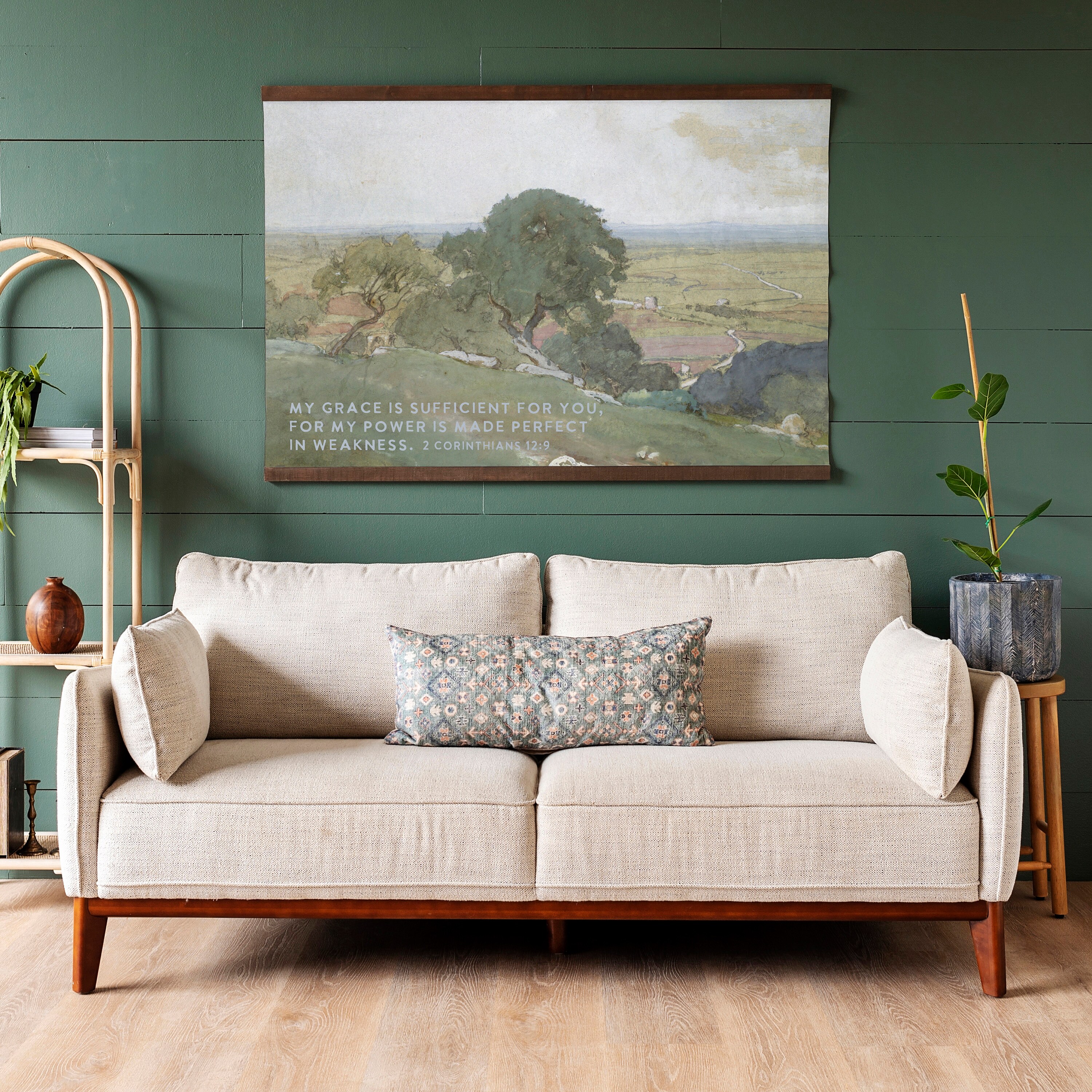 Extra Large Vintage Scripture Wall Art | My Grace is Sufficient for You ...