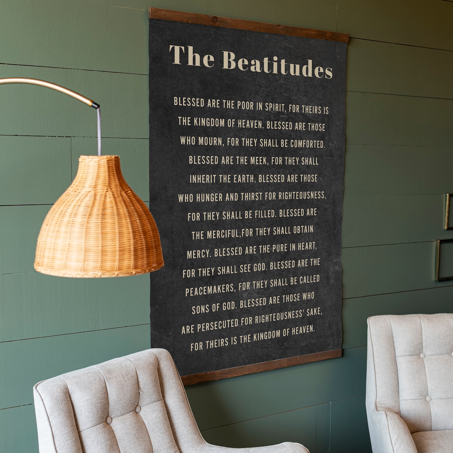 The Beatitudes Canvas Sign Large Canvas Scripture Art - Etsy