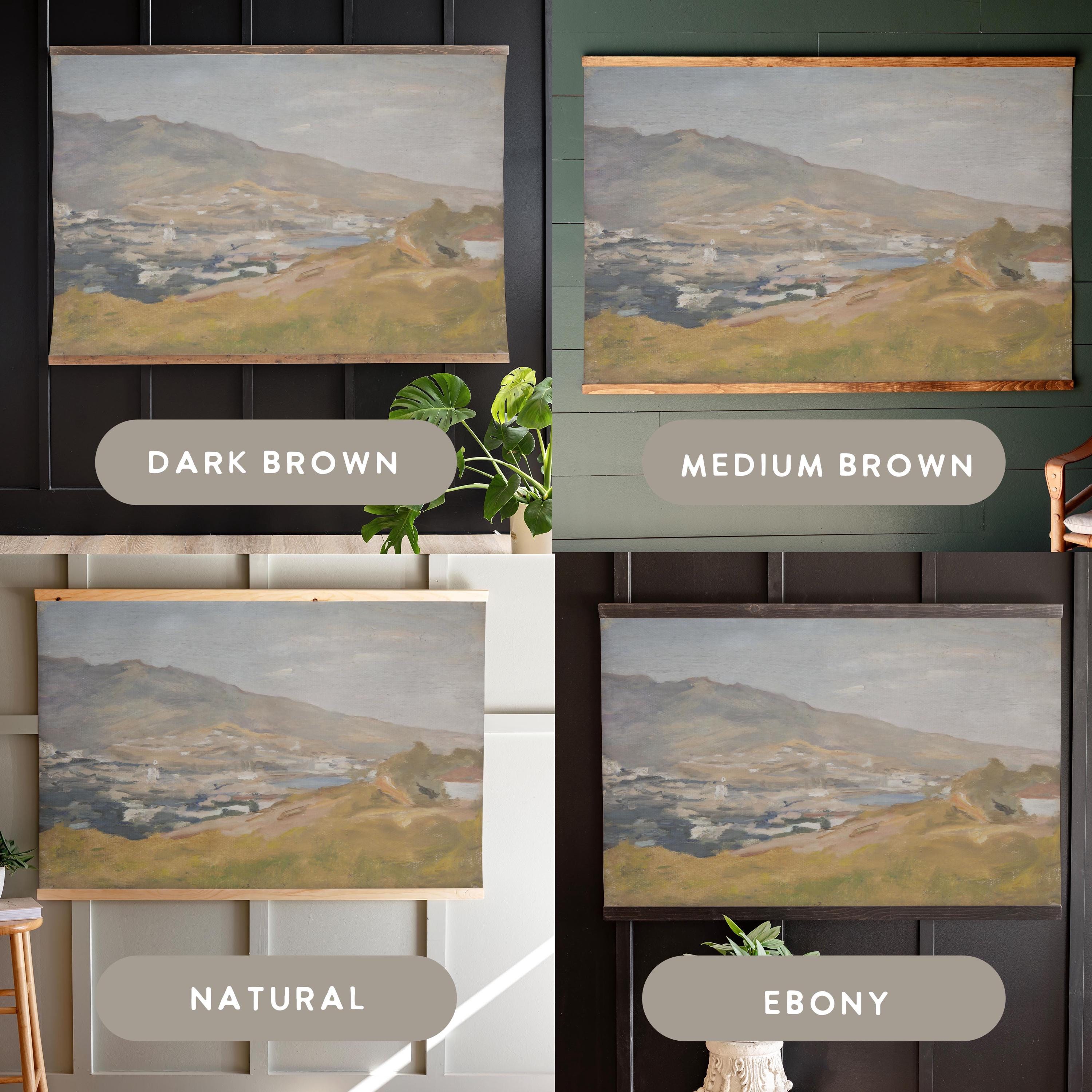 Oversized Landscape Canvas Wall Art: Vintage Oil Painting Print | 617 ...