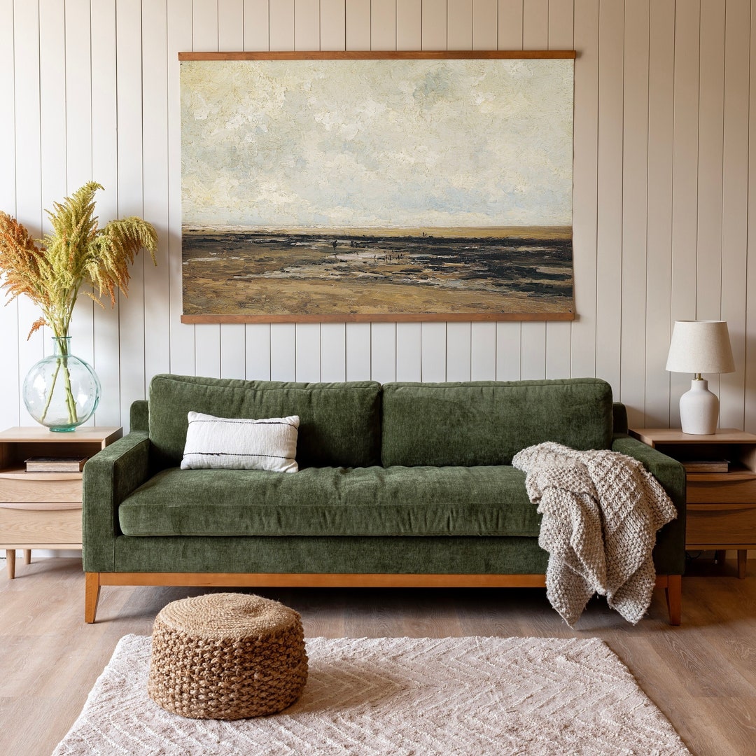 Large Abstract Art Tapestry | Vintage Canvas Art | Large Vintage Canvas ...