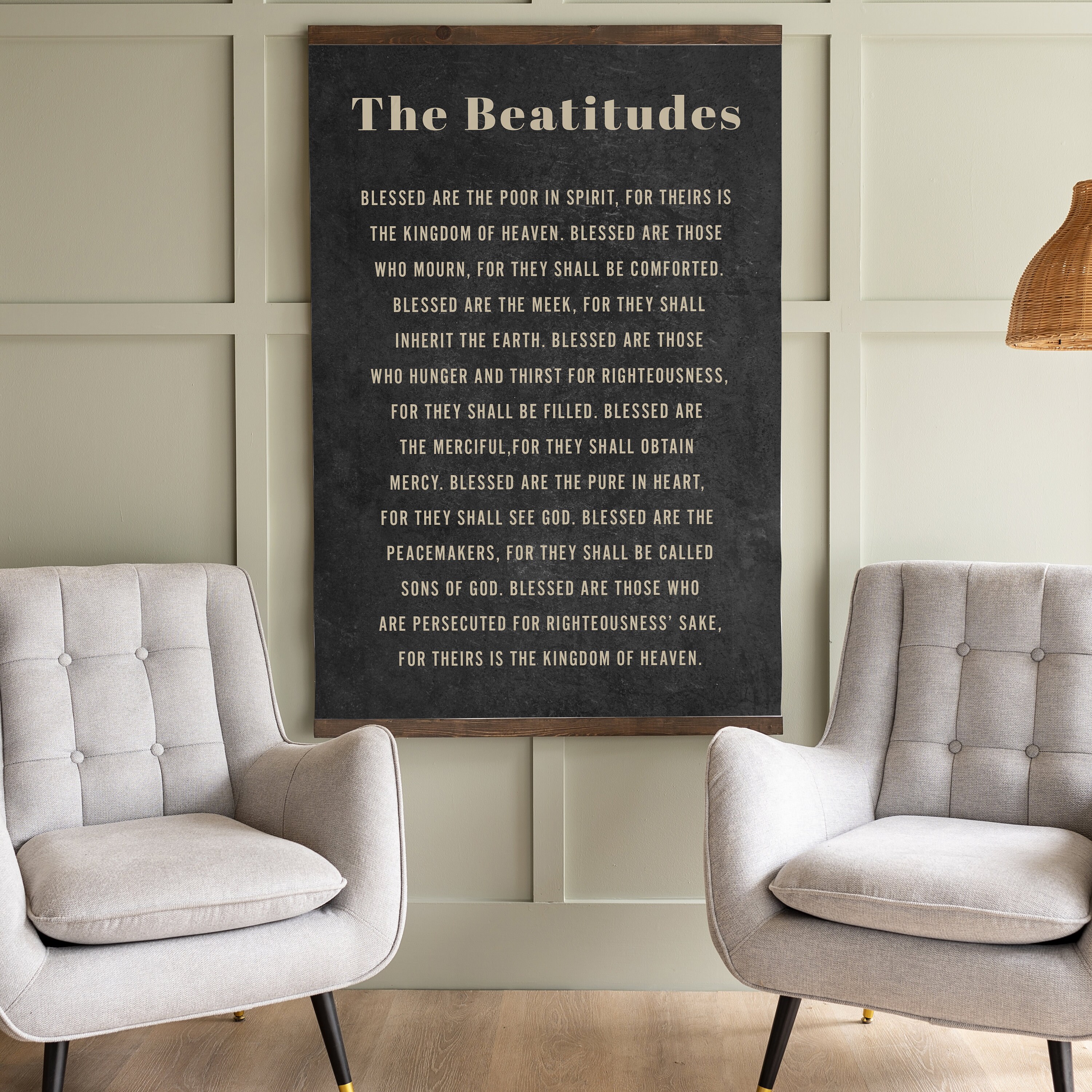 The Beatitudes Canvas Sign Large Canvas Scripture Art - Etsy