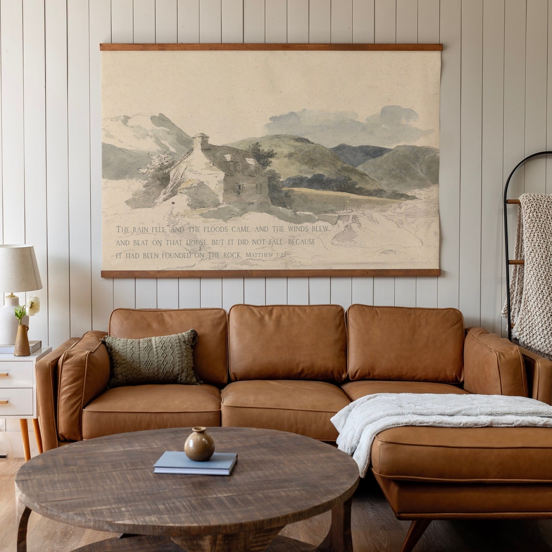 Christian Wall Art Vintage Scripture Canvas Christian Wall Decor ...