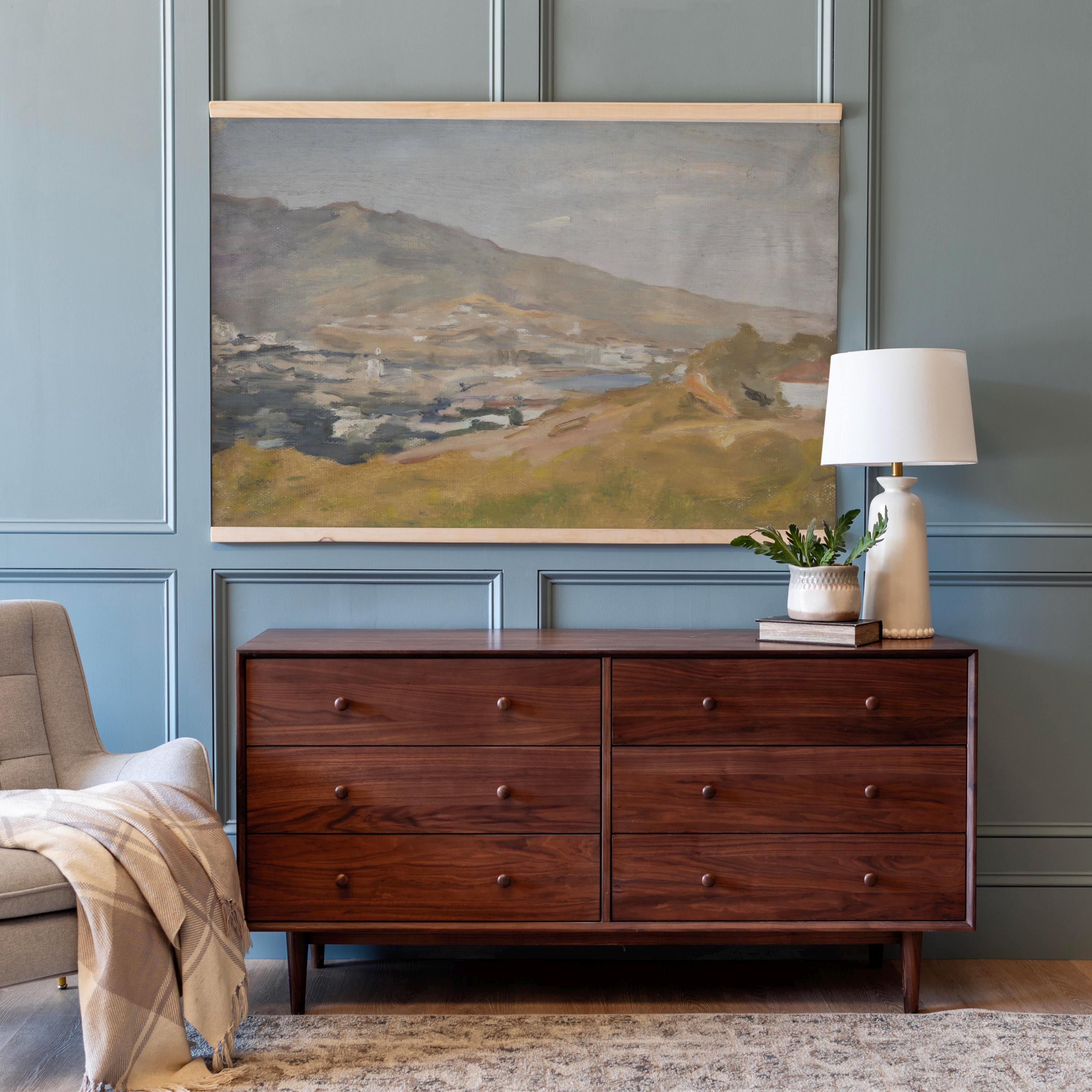 Oversized Landscape Canvas Wall Art: Vintage Oil Painting Print | 617 ...