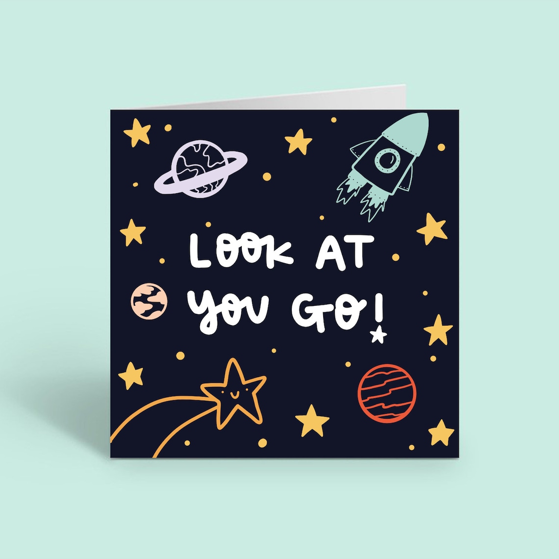 Look At You Go Card congratulations well done proud of you | Etsy