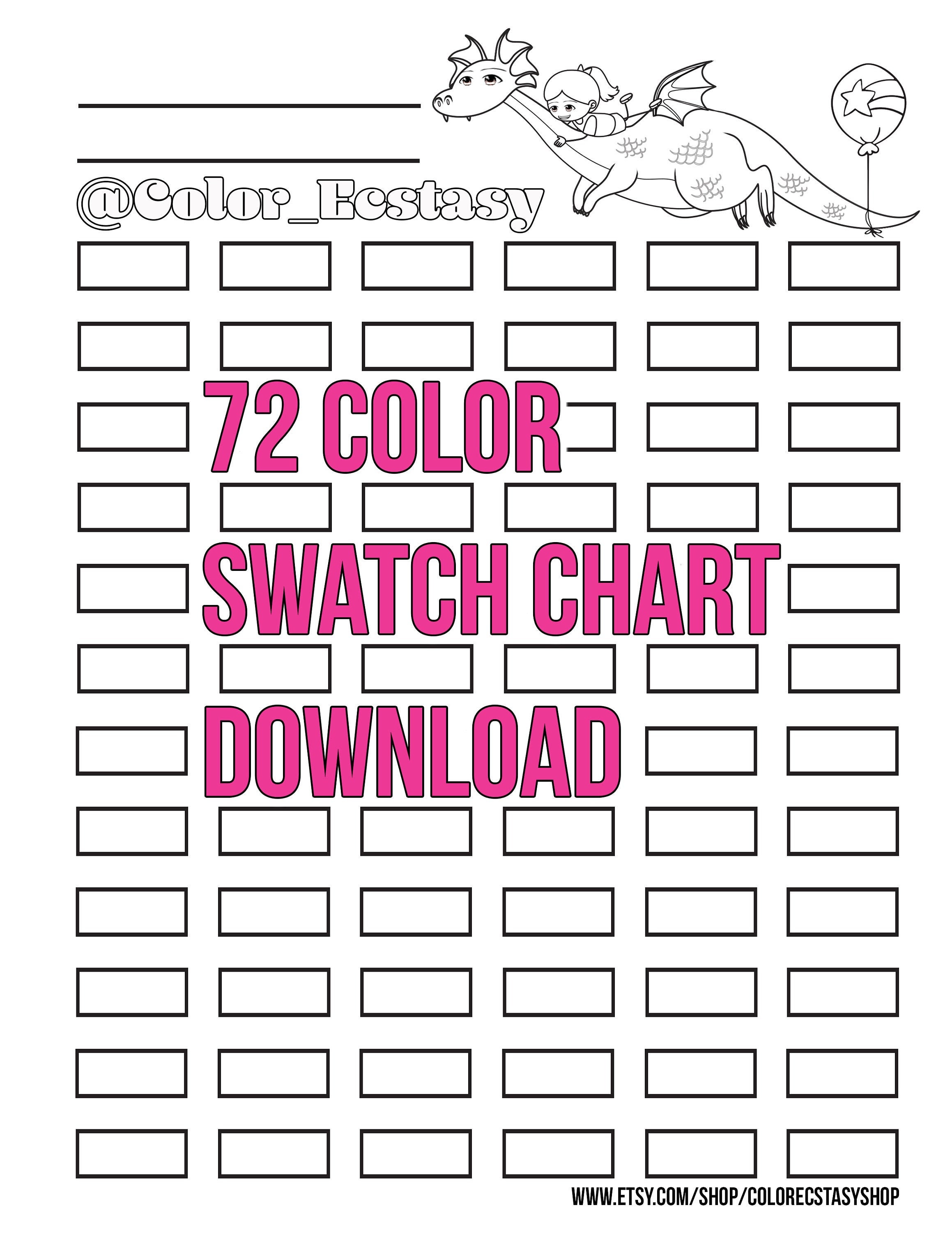 Printable Marker Swatch Template