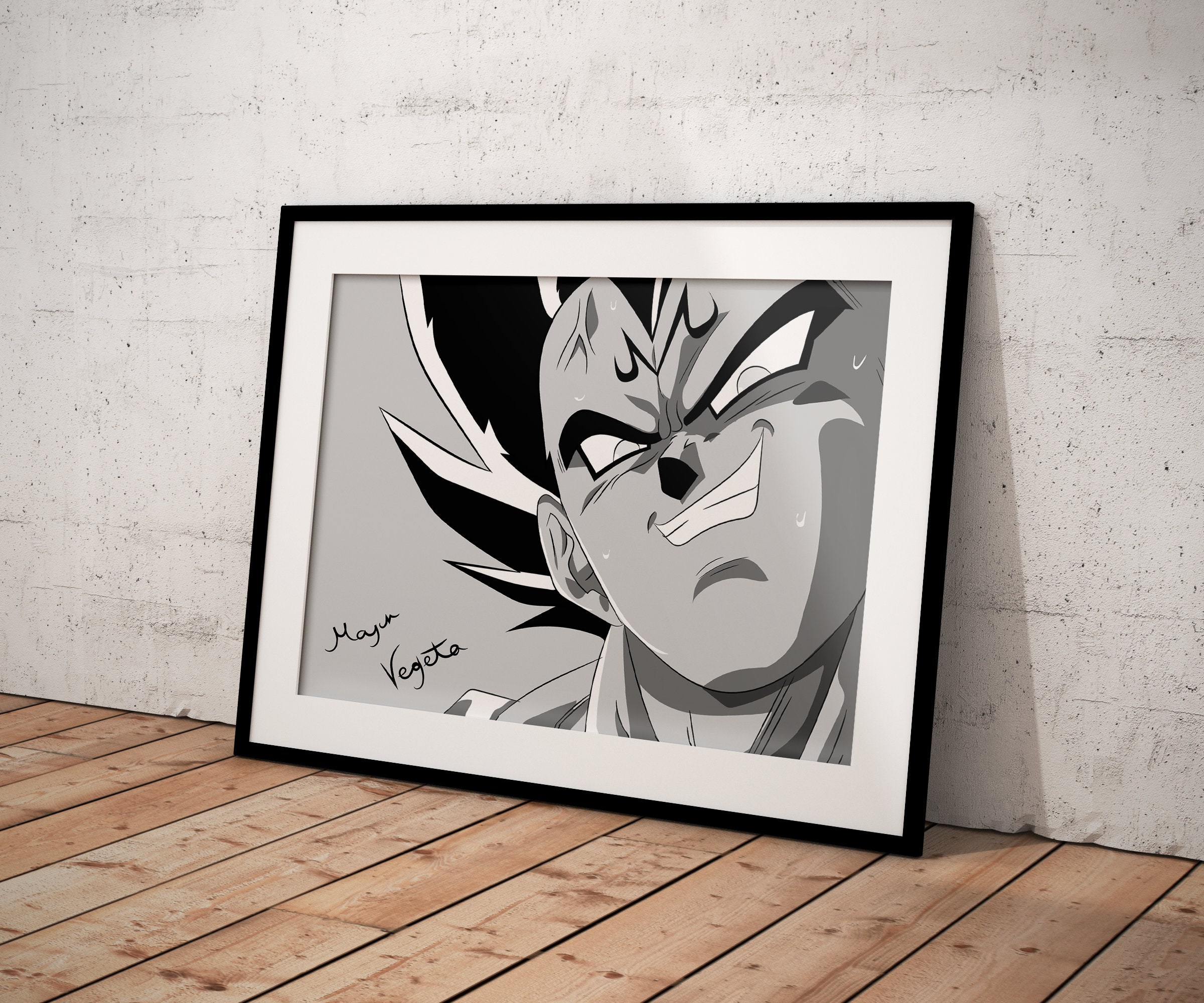 Majin Vegeta Poster/dragon Ball - Etsy