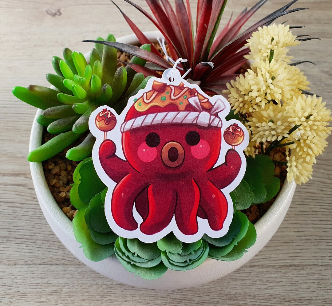 Kawaii Tako Air Freshener L Car Accessory JDM Japan Anime Kawaii Cute ...