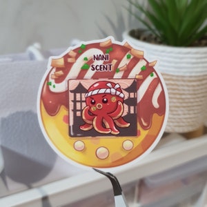Takoyaki Tamagotchi Vinyl Sticker Kawaii Sticker Car Laptop Tablet ...