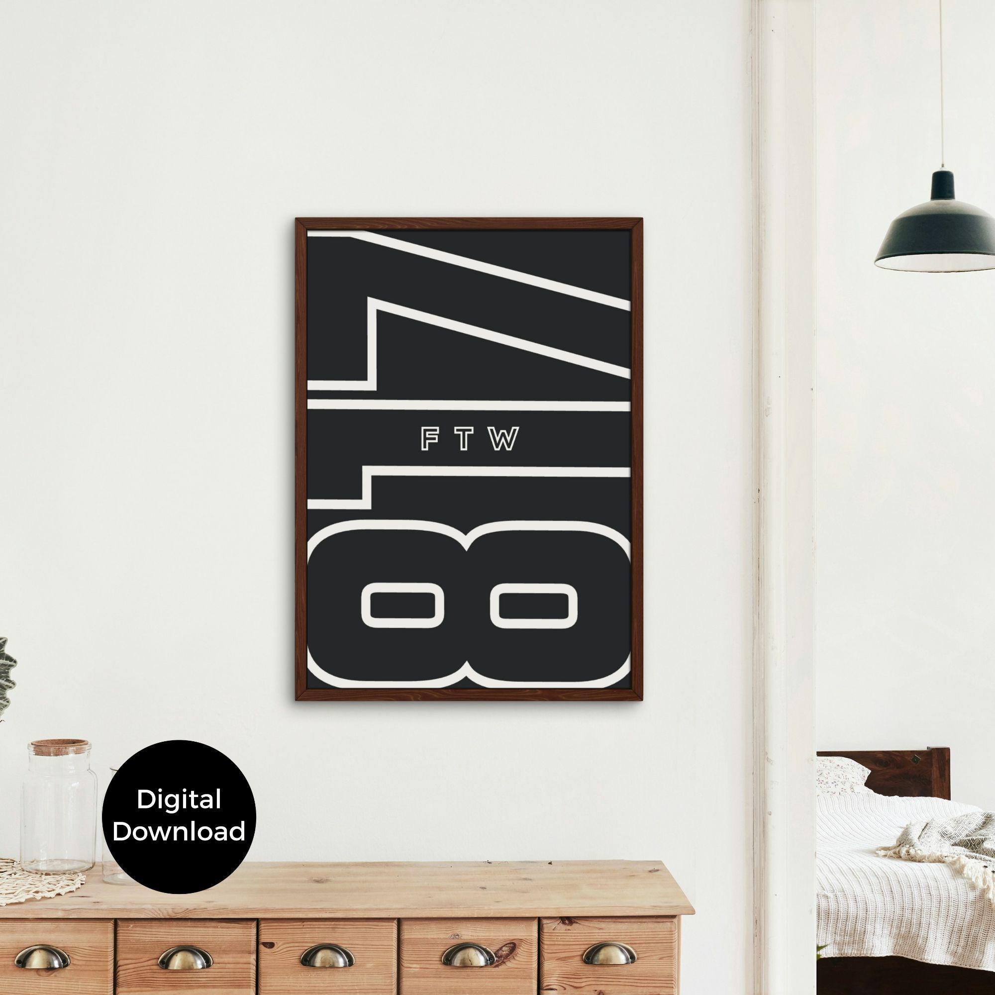 Fort Worth 817 Area Code Poster Set: Texas Pride Wall Art (digital ...