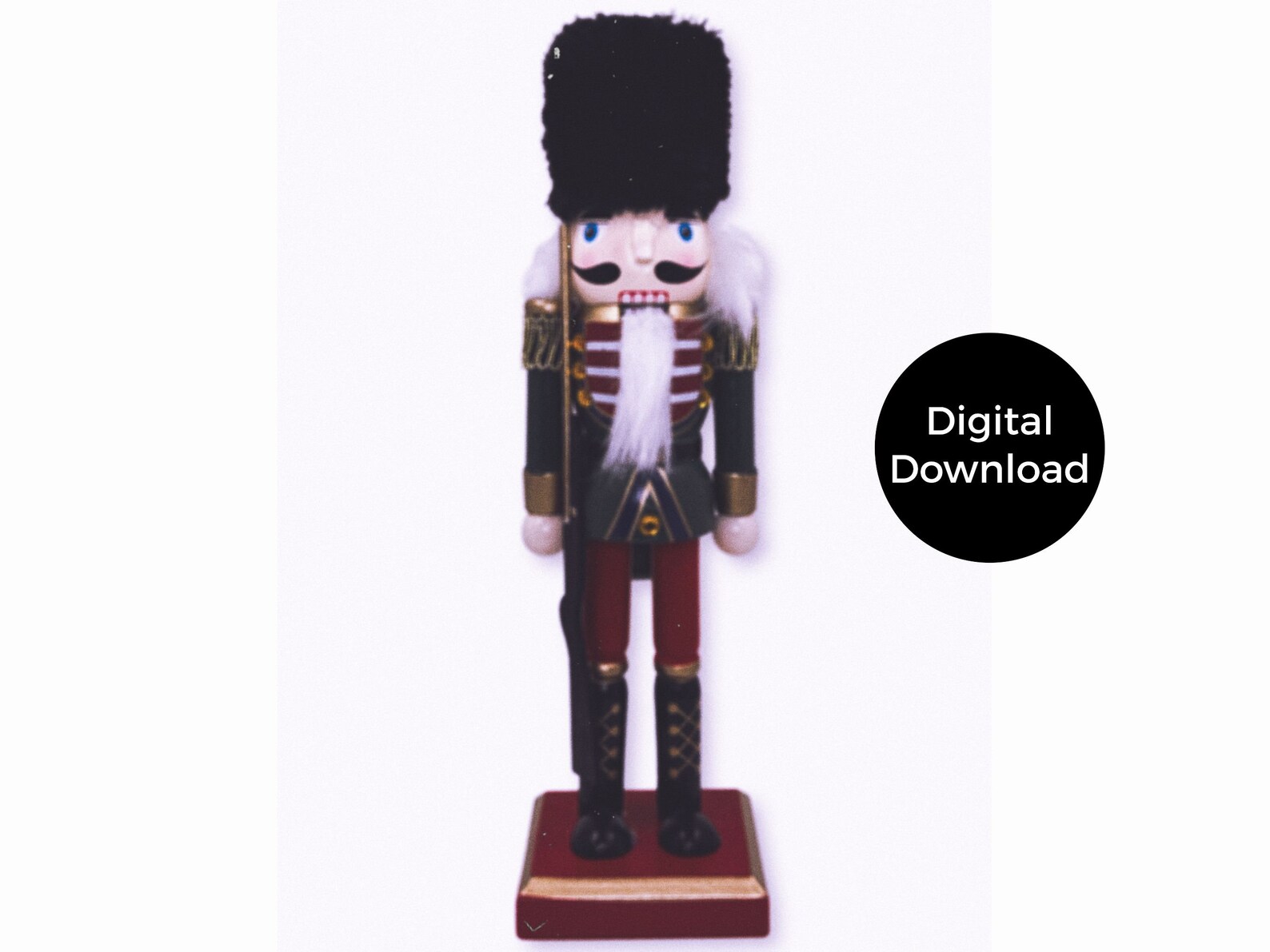 Trendy Retro Christmas Nutcracker Photography Printable Wall - Etsy