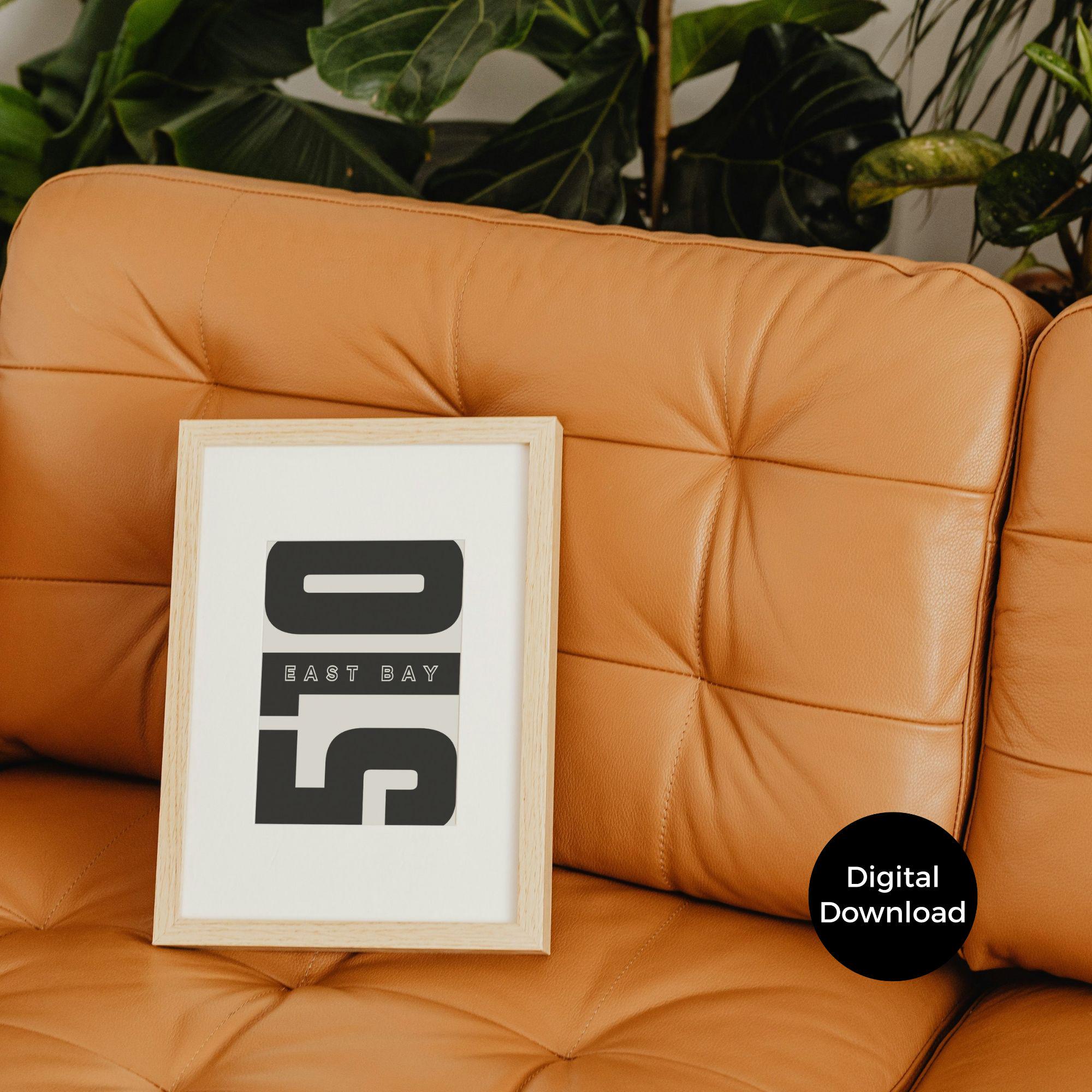 Oakland 510 Area Code Poster Set: East Bay Dorm Decor (digital Download ...