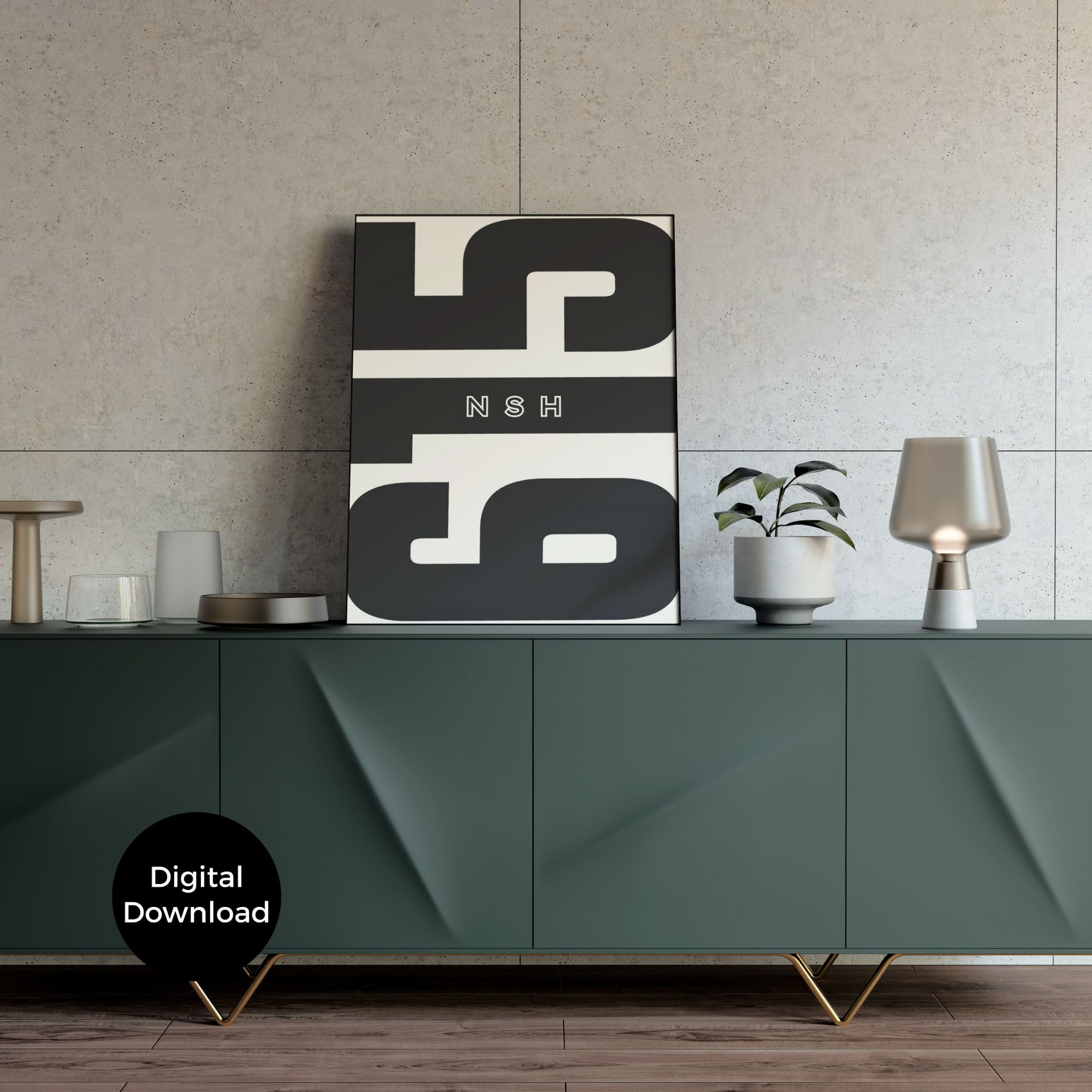 Nashville 615 Area Code Poster Set: Realtor Closing Gift (digital ...