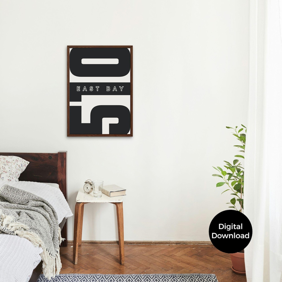 Oakland 510 Area Code Poster Set: East Bay Dorm Decor (digital Download ...