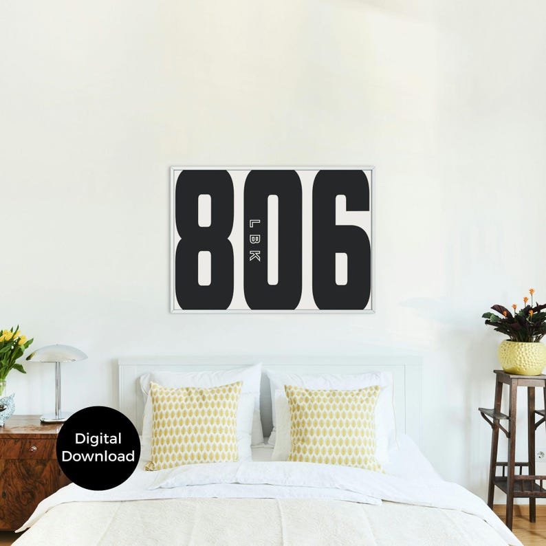 Lubbock Texas Poster Set: Area Code 806 Wall Art (digital Download) - Etsy