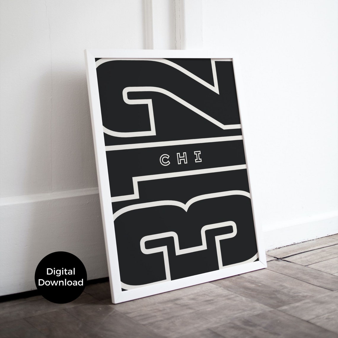 Chicago Wall Art: 312 Area Code Poster Set (digital Download) - Etsy