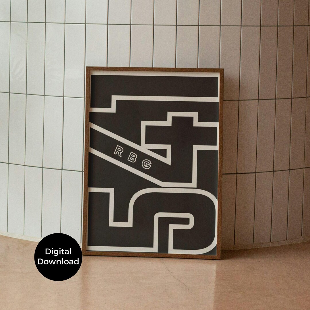 Oregon 541 Area Code Poster Set: Black and White Wall Art (digital ...