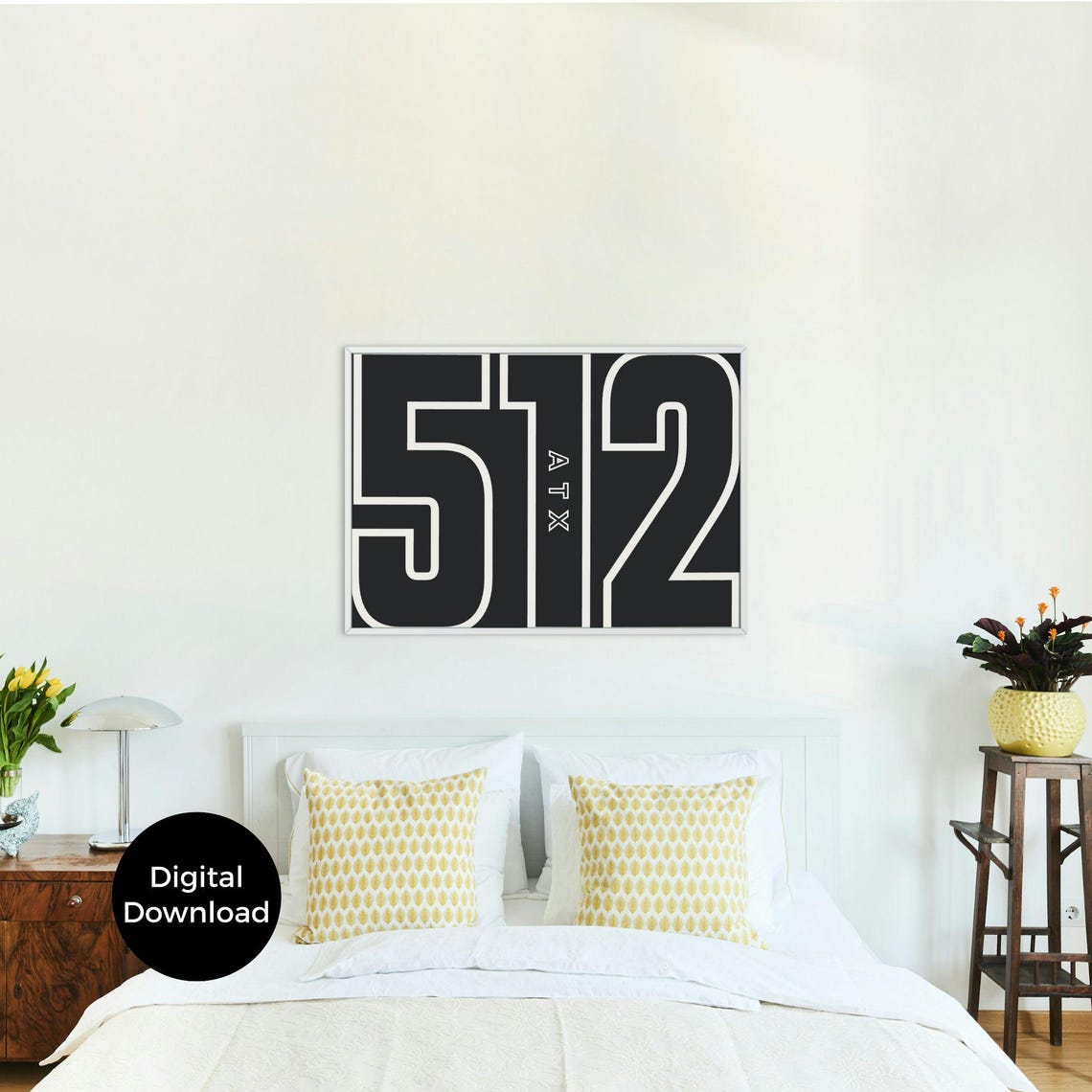 Austin 512 Area Code Poster Set: Texas Wall Art (digital Download) - Etsy