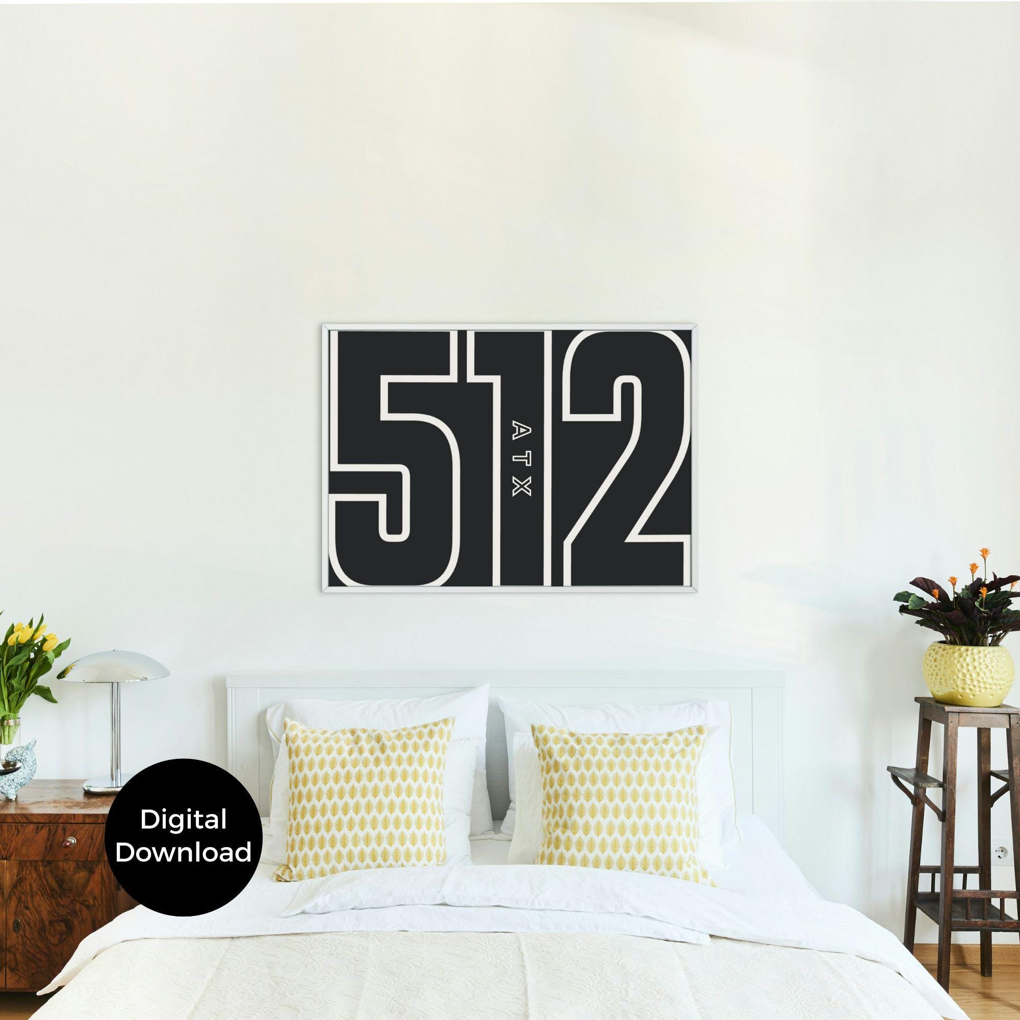 Austin 512 Area Code Poster Set: Texas Wall Art (digital Download) - Etsy