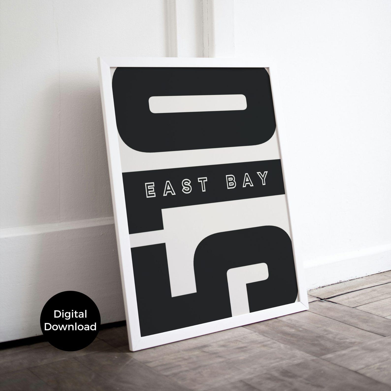 Oakland 510 Area Code Poster Set: East Bay Dorm Decor (digital Download ...