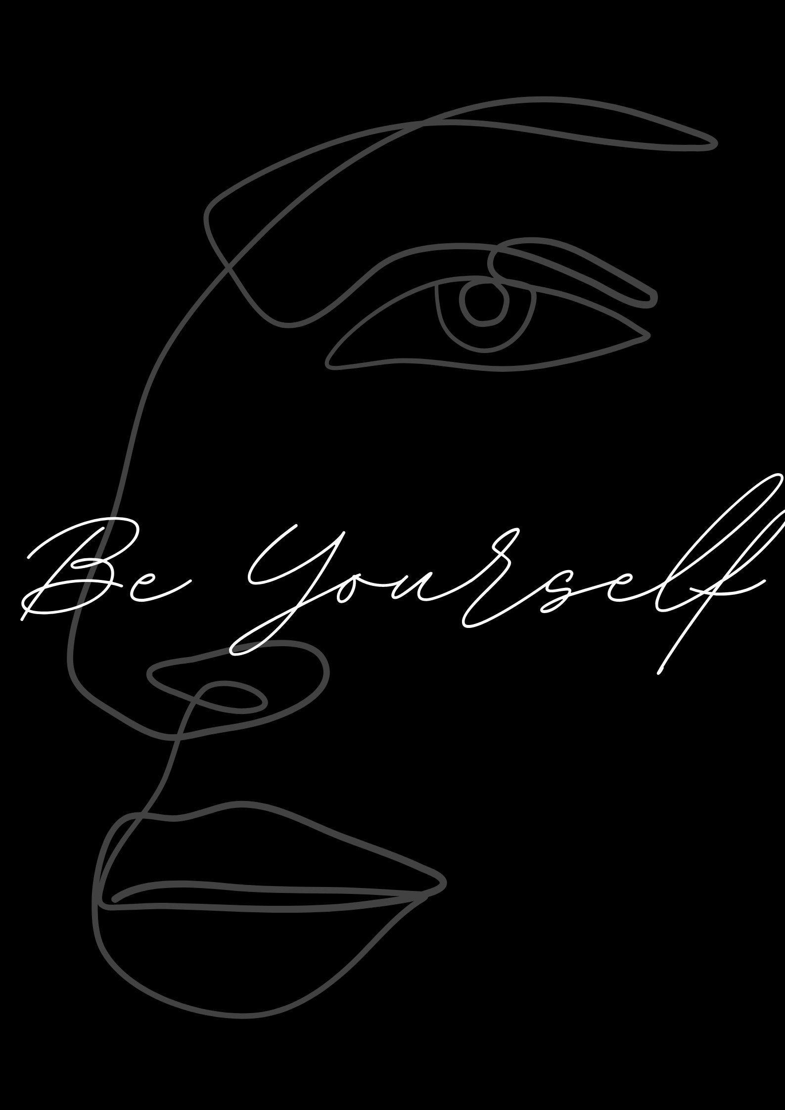 Woman One Line Drawing Poster Woman Face Art One Line Art Etsy