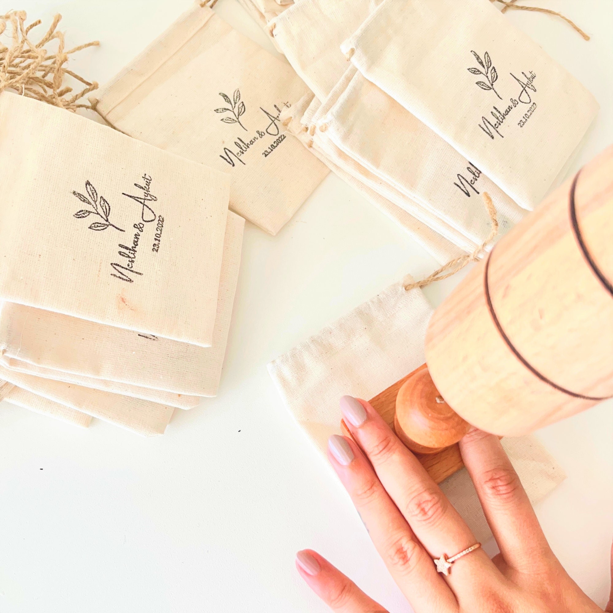 Personalized Cotton Gift Bags - Etsy