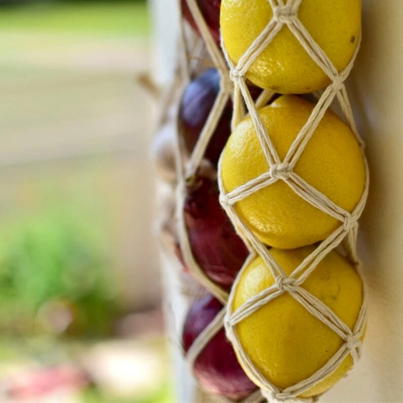 Handmade Rustic Fruit and Vegetable Storage Net Organic - Etsy