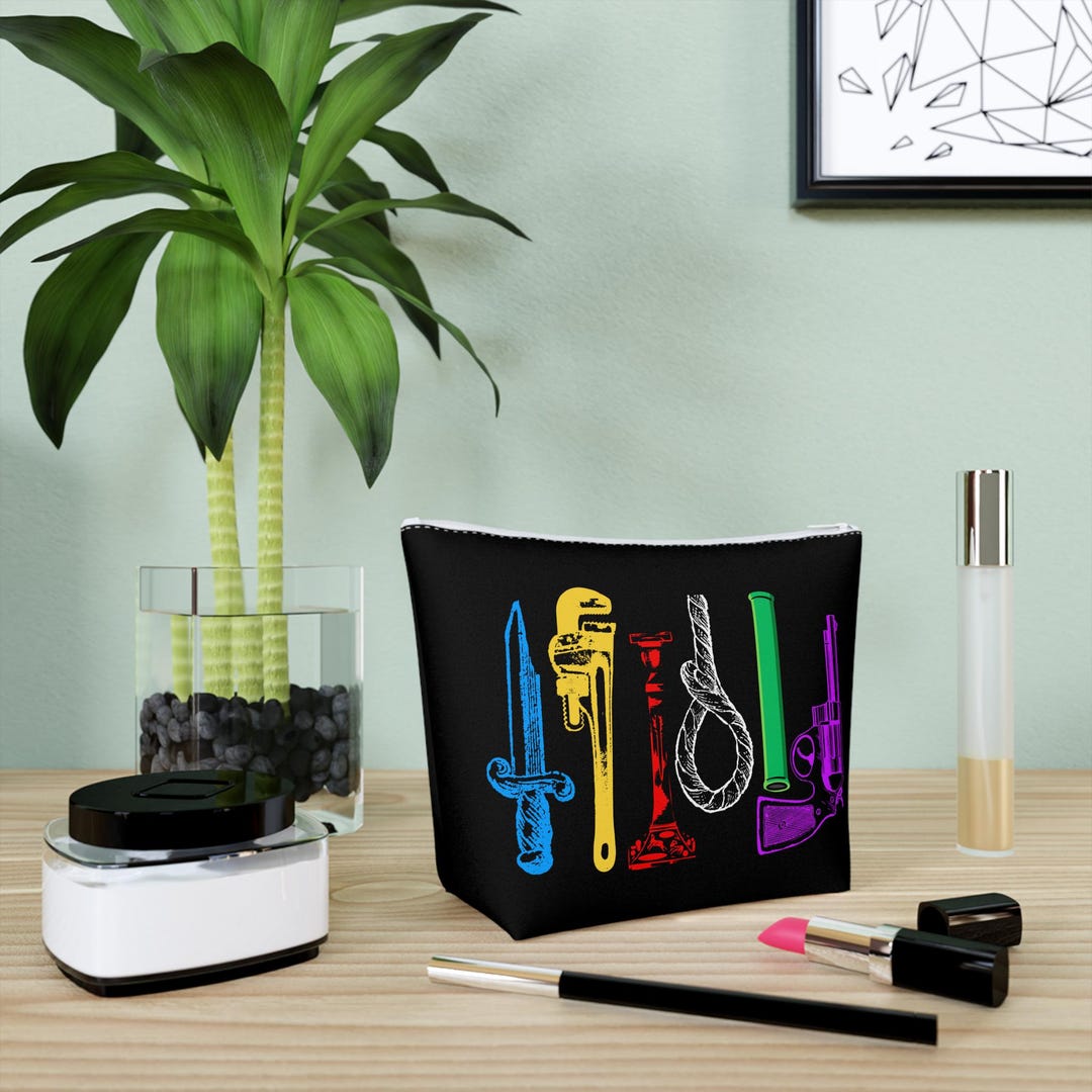 Get a Clue Cotton Cosmetic Bag - Etsy
