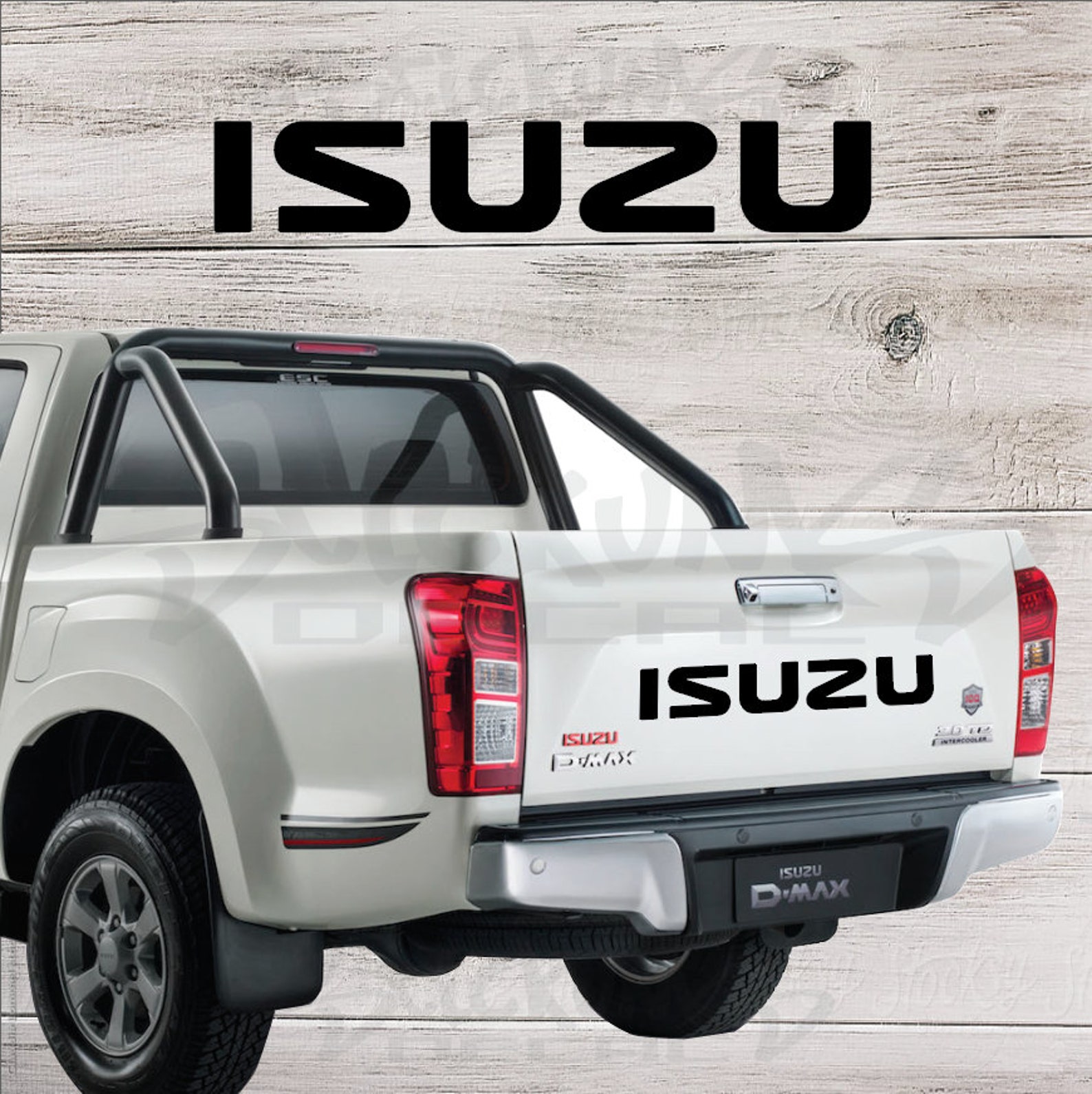 ISUZU Tailgate Sticker Decal Car Sticker Vinyl Decal | Etsy